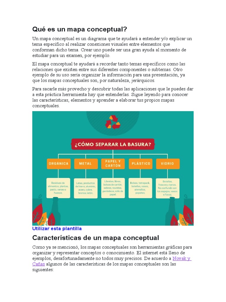Qué Es Un Mapa Conceptual | PDF | Mapa | Información