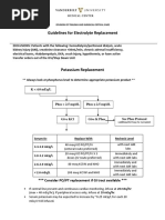 Adult Electrolyte Replacement Protocol | PDF | Magnesium | Potassium