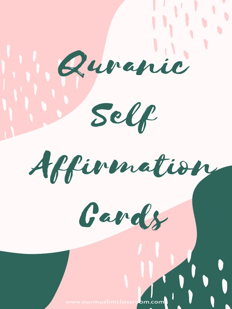 Islamic Positive Affirmation Cards | Download Free PDF | Quran | Islam