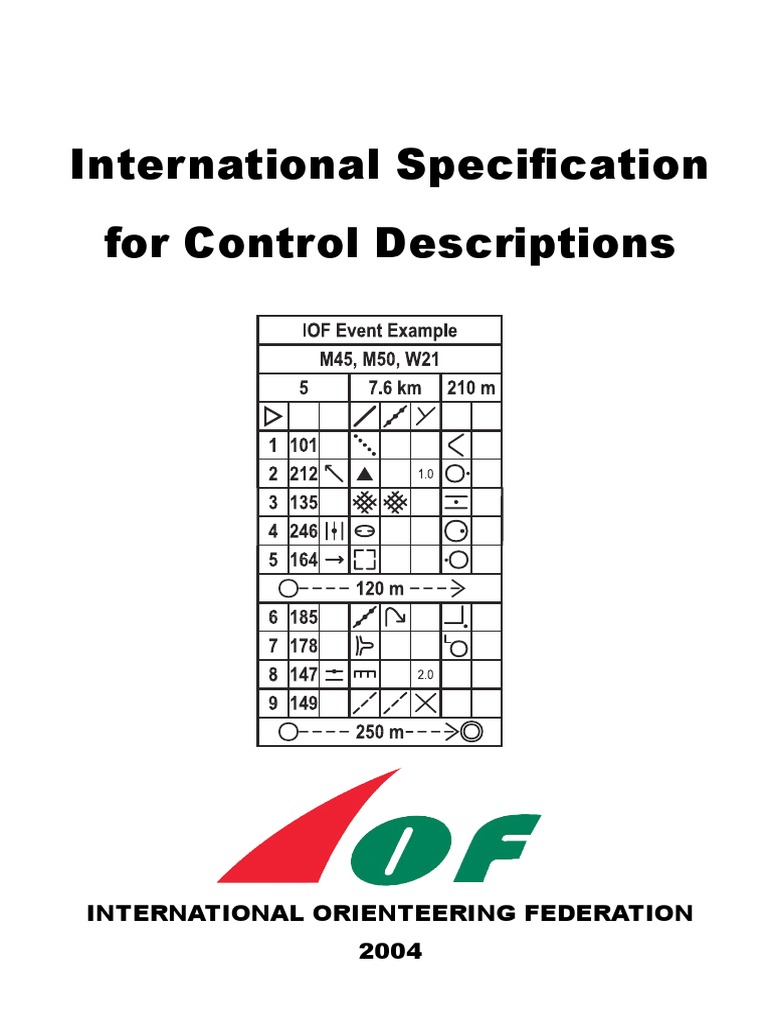 Control Descriptions 2004 Symbols Only | PDF | Trees | Road