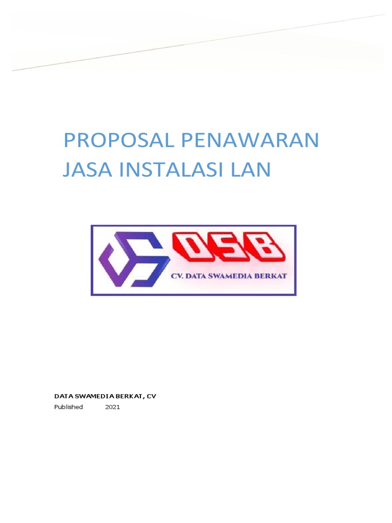Proposal Penawaran - Instalasi Lan | PDF