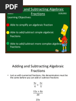 Algebraic Fractions Practice Questions – Corbettmaths | PDF