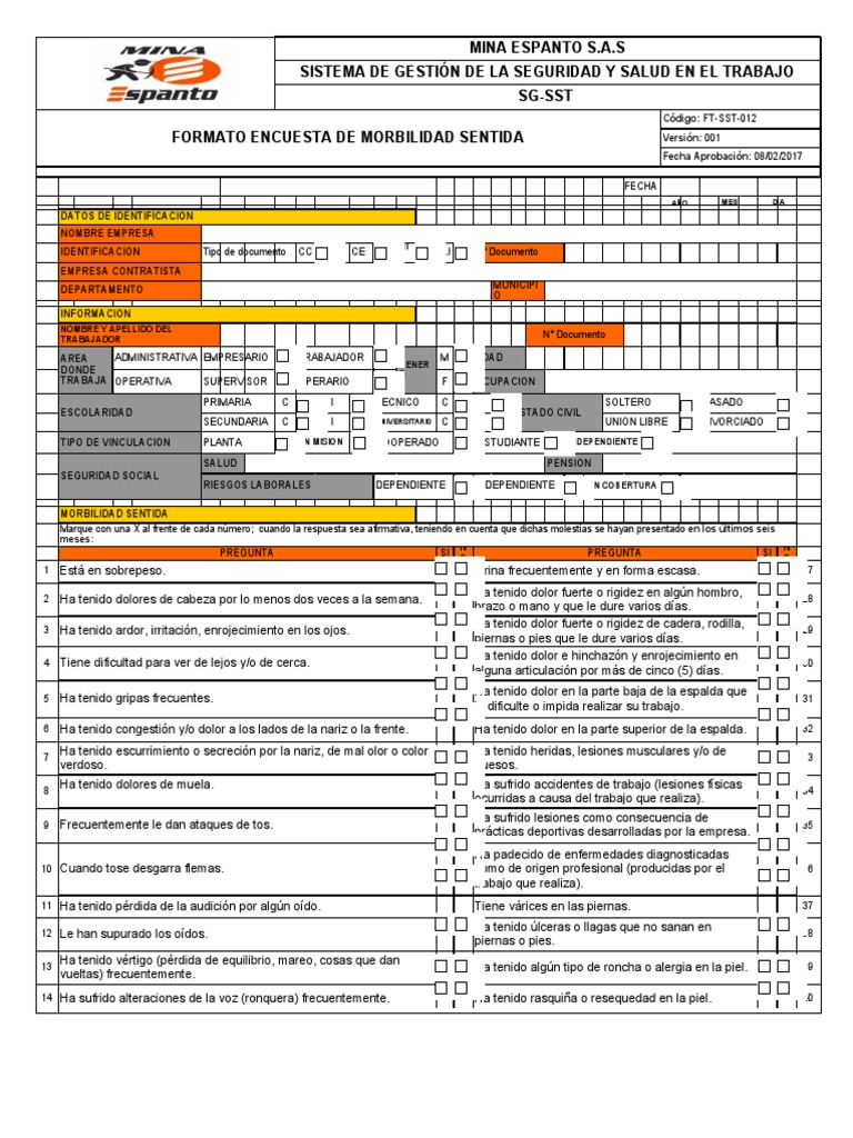 Encuesta de Morbilidad Sentida. 2018 | PDF | Pensión | Ciencias de la Salud