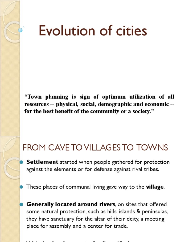 Lecture - 2 - Town Planning Settlement Evolution | PDF | Florence