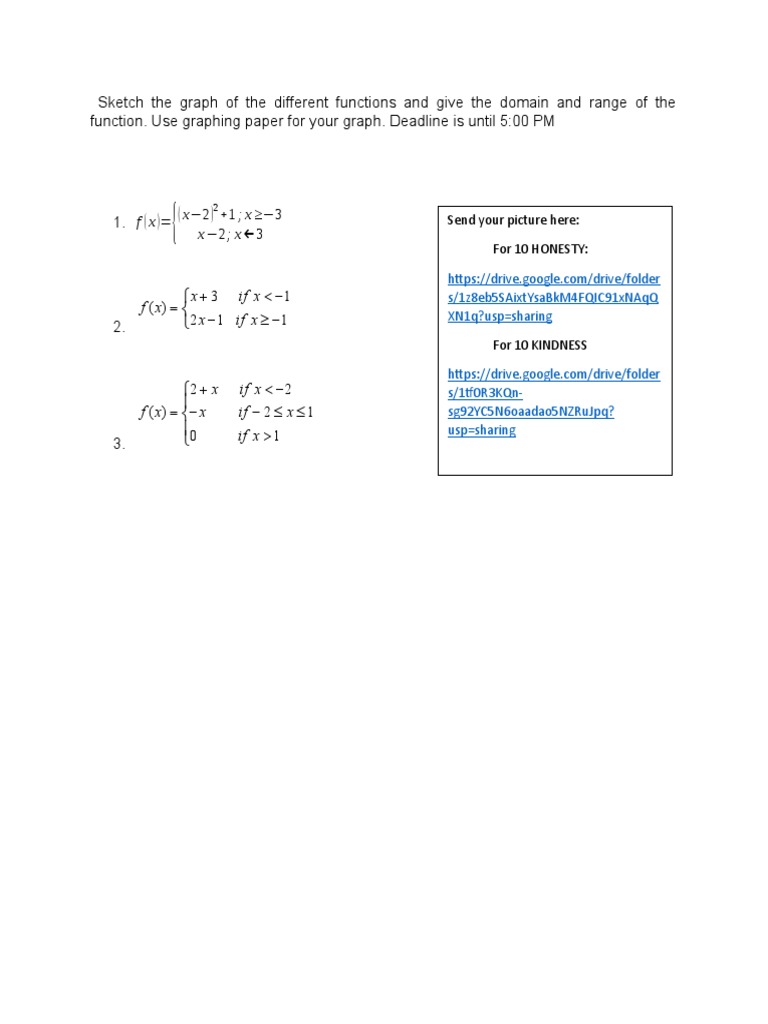 Graphing Piecewise Function | PDF