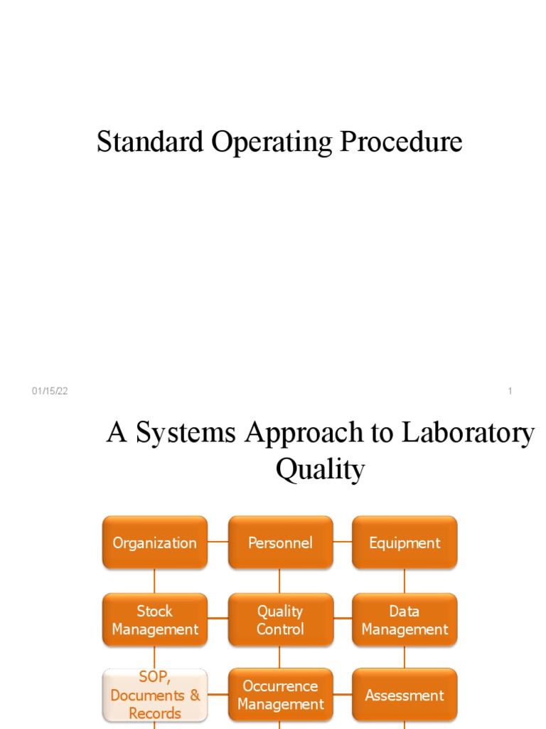 Standard Operating Procedure | PDF | Laboratories | Business