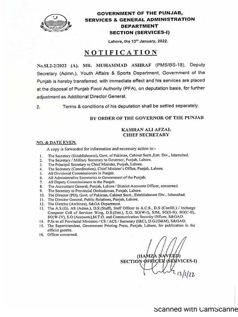 Mr. Ashraf PMS Order in PFA | PDF
