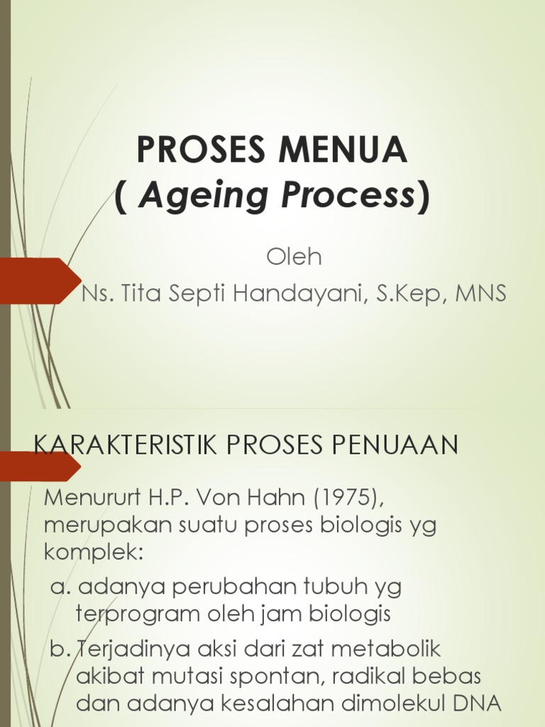 Materi 3 Proses Menua | PDF