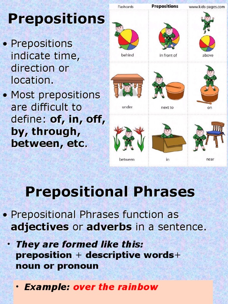 Prepositional Phrases | PDF | Career & Growth | Foreign Language Studies