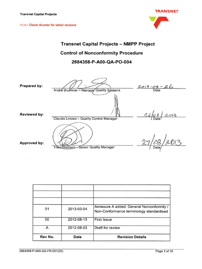 NCR Procedure - Template | PDF | Business