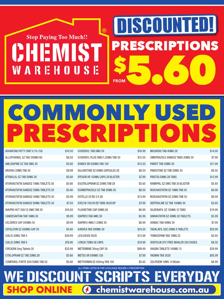 Prescription Price List | PDF | Pharmacy | Prescription Drugs