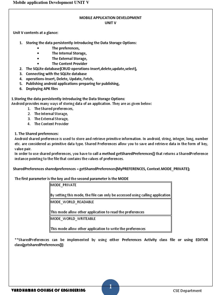 Part 5 MAD Notes On Storage, Database | PDF | Databases | Computer File