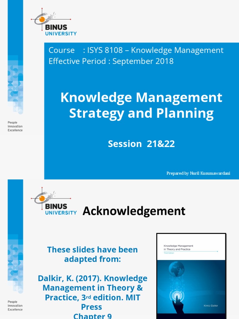 Knowledge Management Strategy Overview | PDF | Strategic Management ...