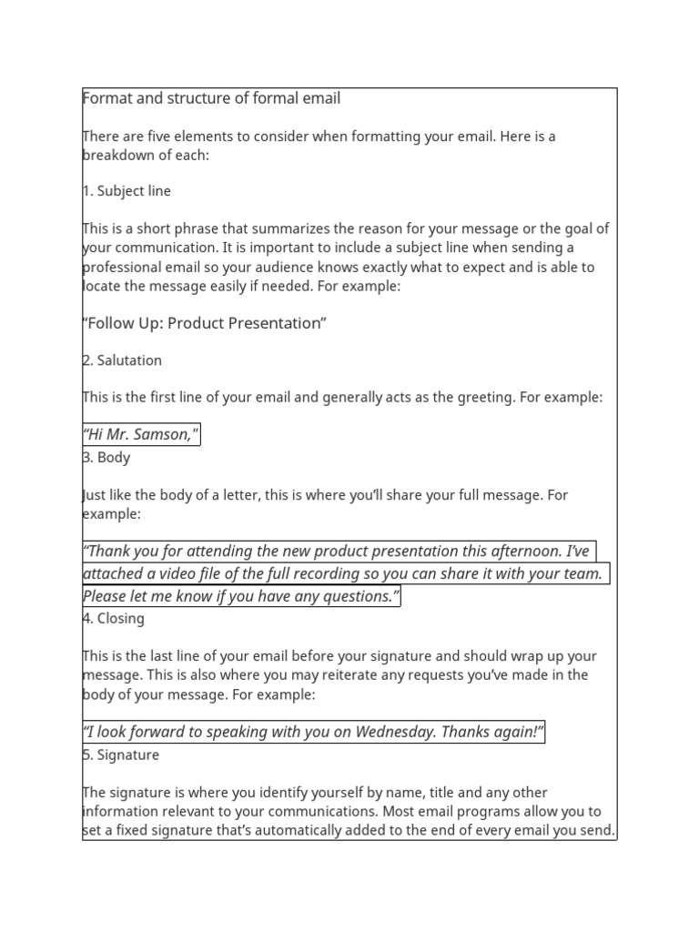 How To Write A Professional Email | PDF | Language Arts & Discipline