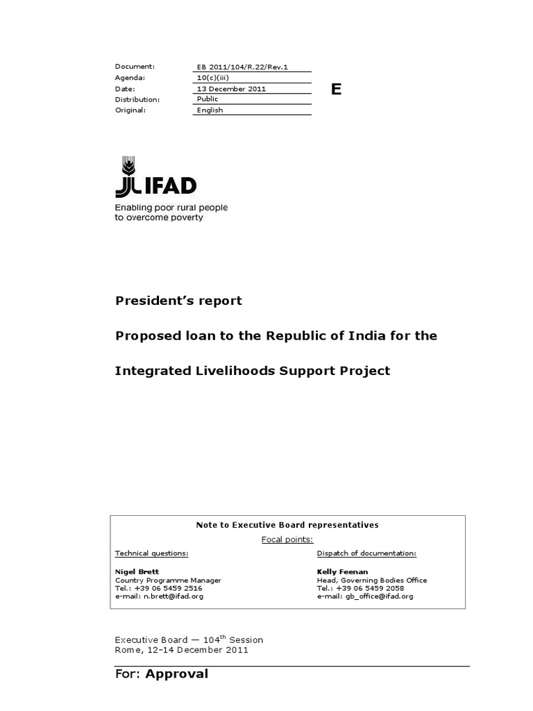 President Report ILSP | Download Free PDF | Agriculture | Economic Growth