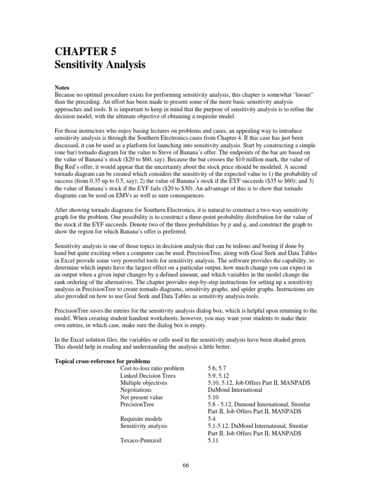 Sensitivity Analysis 2 | PDF | Sensitivity Analysis | Net Present Value