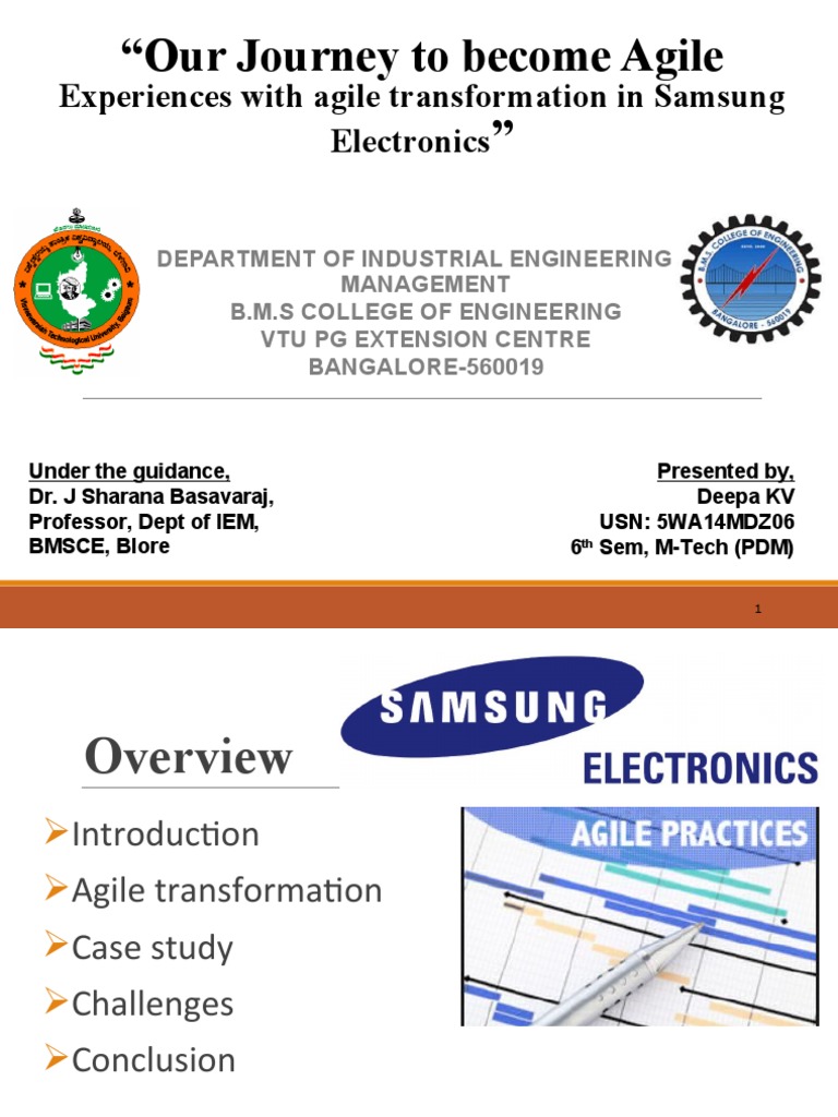 "Our Journey To Become Agile ": Experiences With Agile Transformation ...