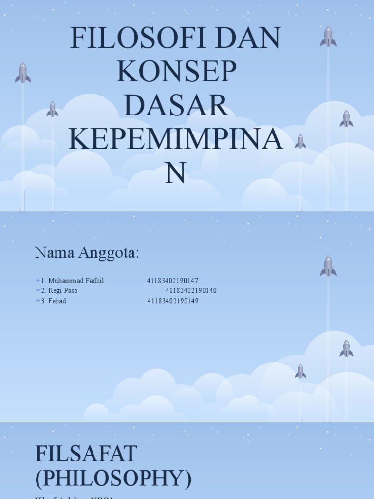 Filosofi Dan Konsep Dasar Kepemimpinan | PDF | Pengembangan Diri
