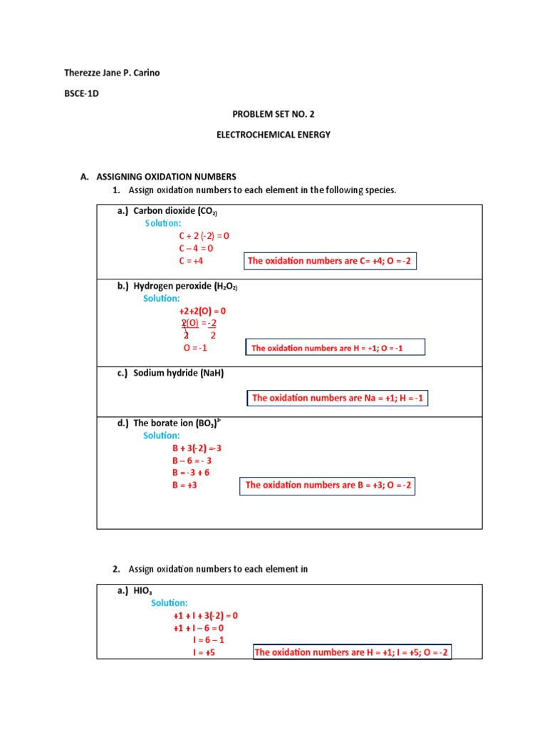 Problem Solving 2 | PDF | Redox | Chemical Compounds