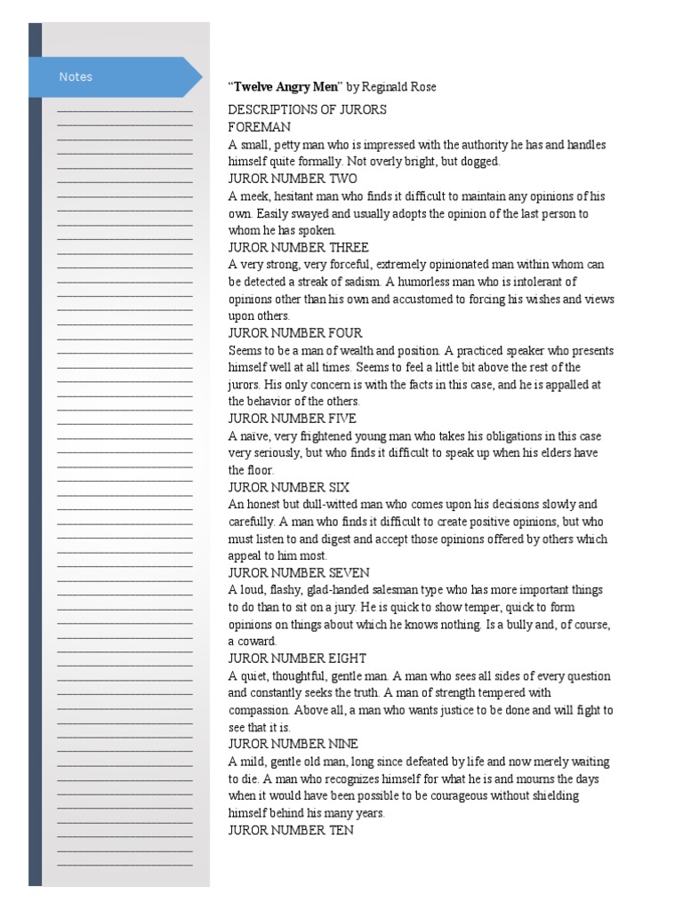 Twelve Angry Men Text PDF | PDF | Reasonable Doubt | Public Law