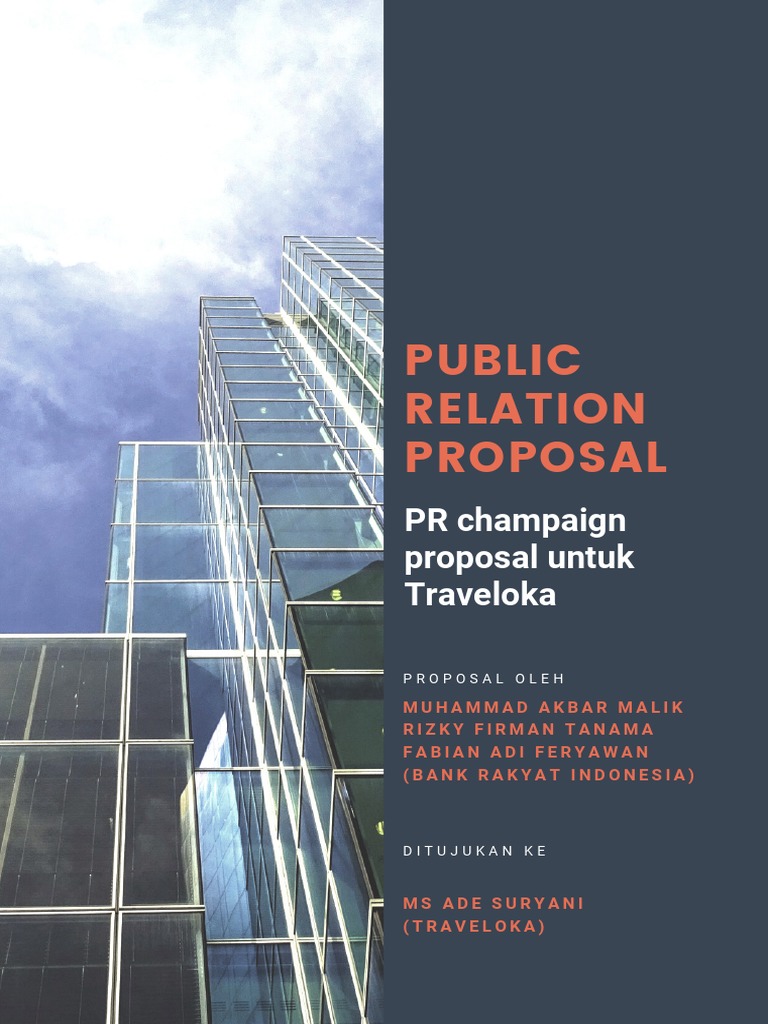 Proposal Public Relation Revisi | PDF | Karier & Perkembangan | Bisnis