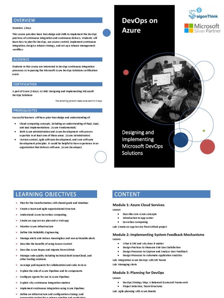 Devops On Azure: Designing and Implementing Microsoft Devops Solutions ...