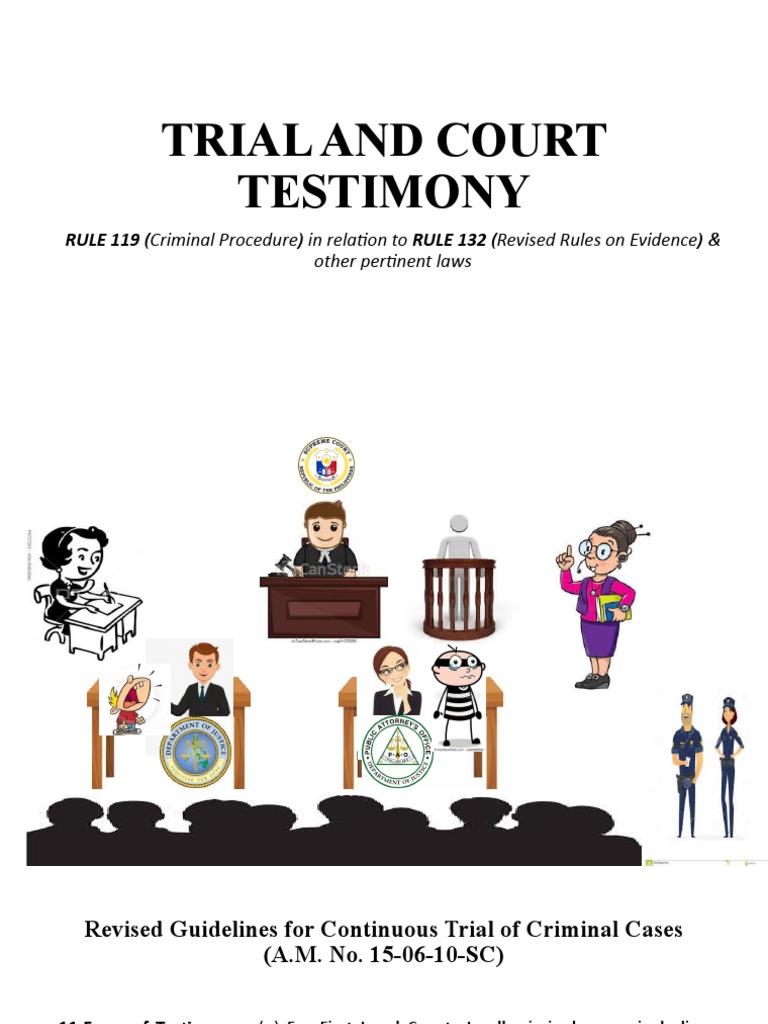 Trial and Court Testimony | PDF | Witness | Trials