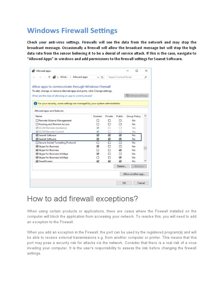 Windows Firewall Settings | PDF | Computer Virus | Computer File