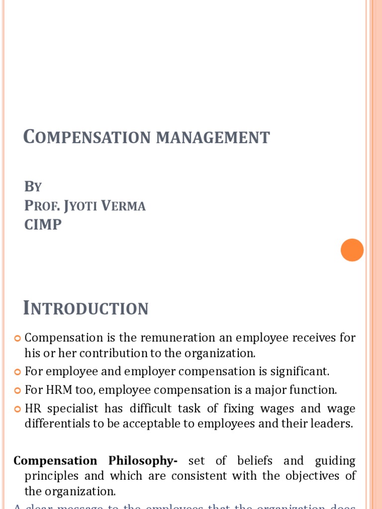 HRM - Compensation Management | PDF | Employee Benefits | Employment
