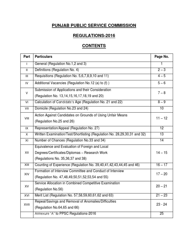 PPSC Regulations 2016 | PDF | Prosecutor | Test (Assessment)