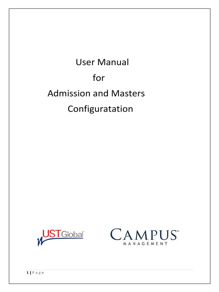 Masters User Manual Admission Direct Mode | PDF | University And ...