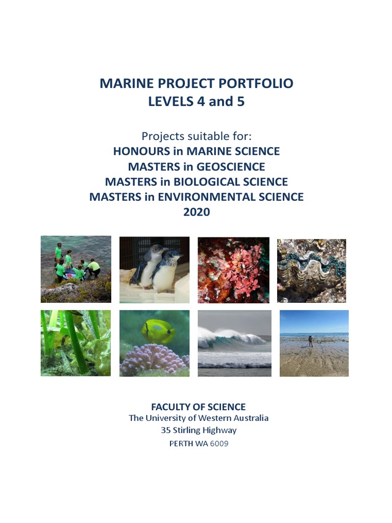 Marine Student Research Projects 2020 | PDF | Coral Reef | Conservation ...