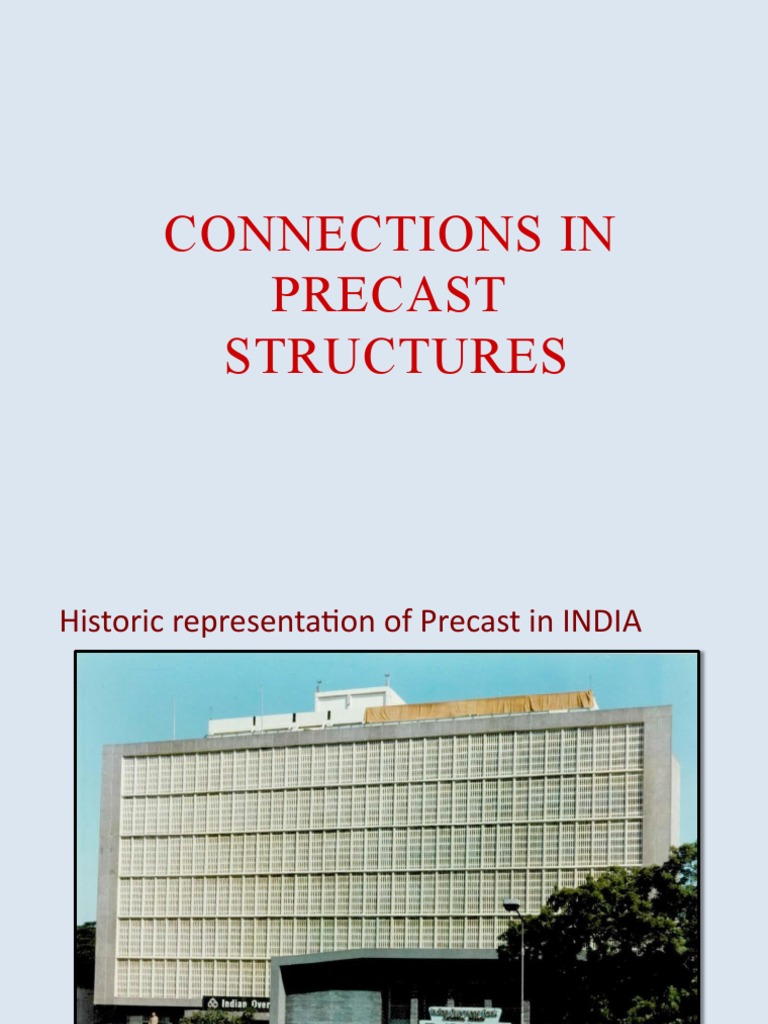 Connection in Precast Structures | PDF | Beam (Structure) | Column