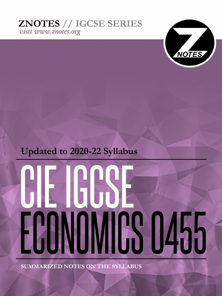 Caie Igcse Economics 0455 | PDF | Taxes | Demand