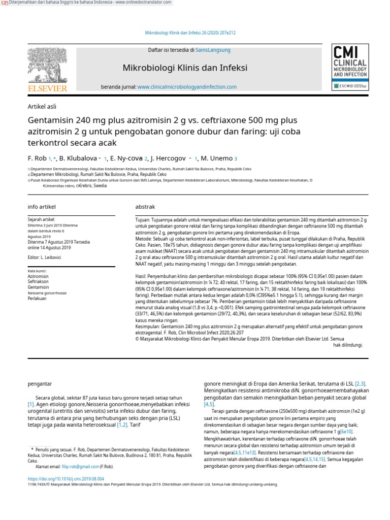 Gonorrhea - RCT - En.id | PDF | Pengembangan Diri | Kesehatan Holistik