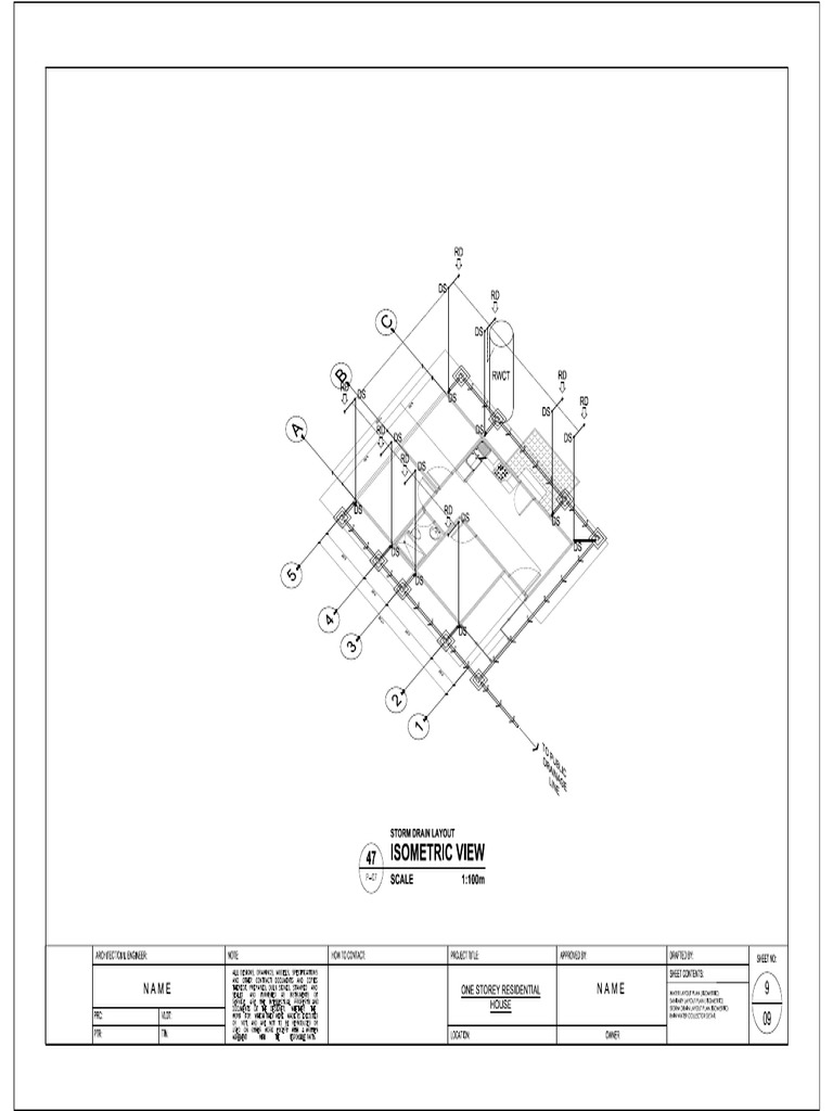 Storm Drain Layout Isometric View | PDF