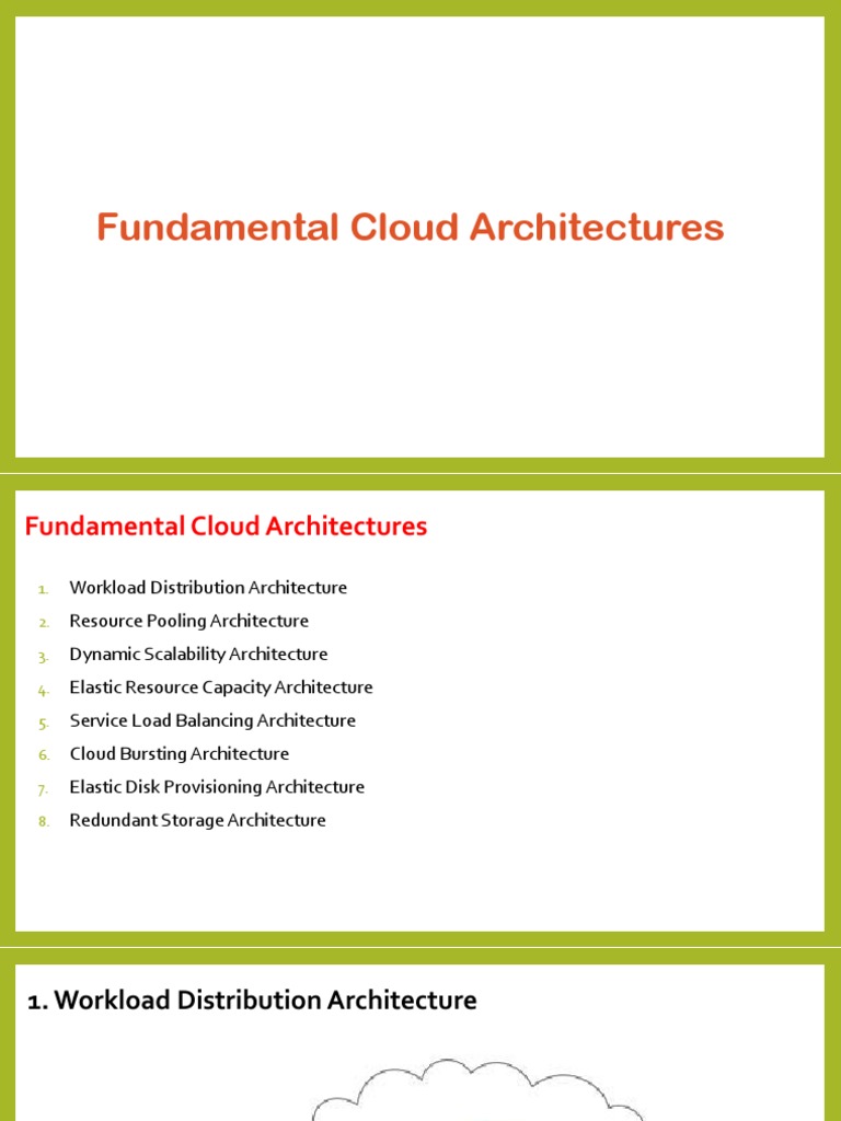 Fundamental Cloud Architectures | PDF | Scalability | Cloud Computing