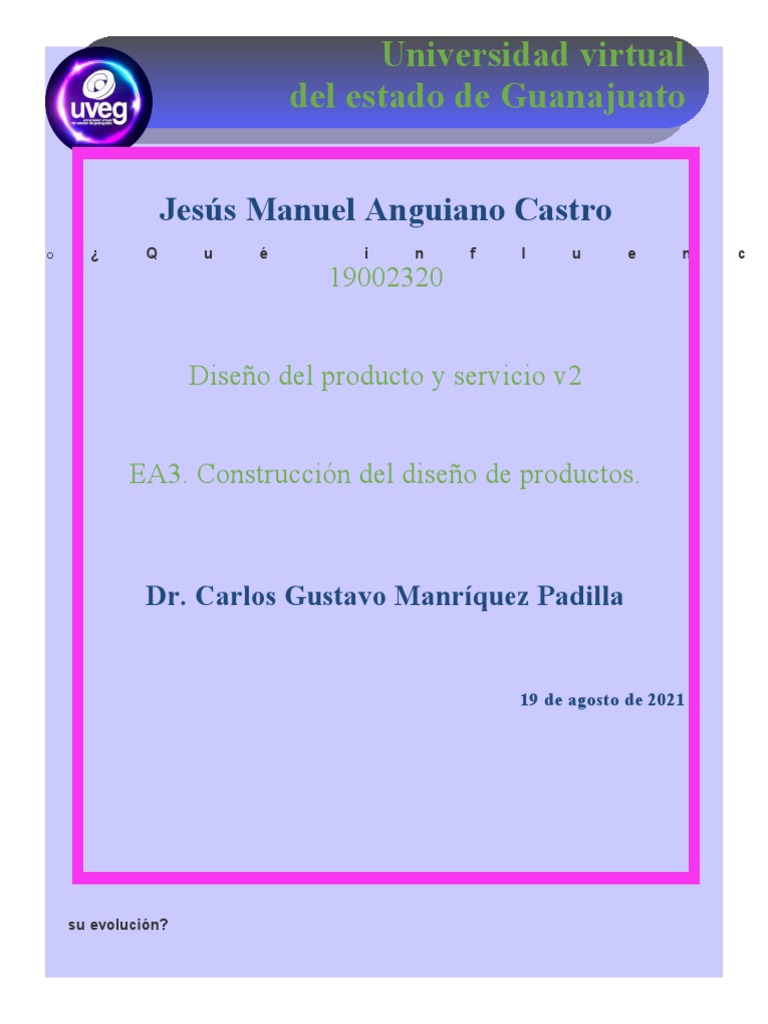 Anguiano Jesús Diseño Producto | PDF | Diseño | Evolución