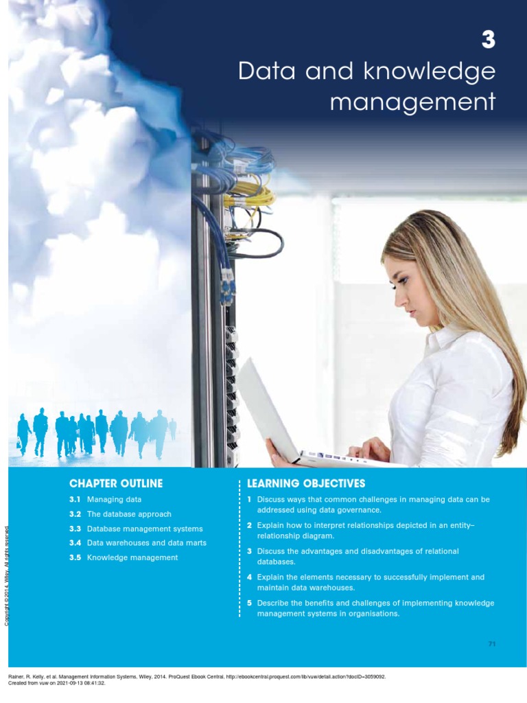 CHAPTER 3 Data and Knowledge Management | PDF | Databases | Cloud Computing