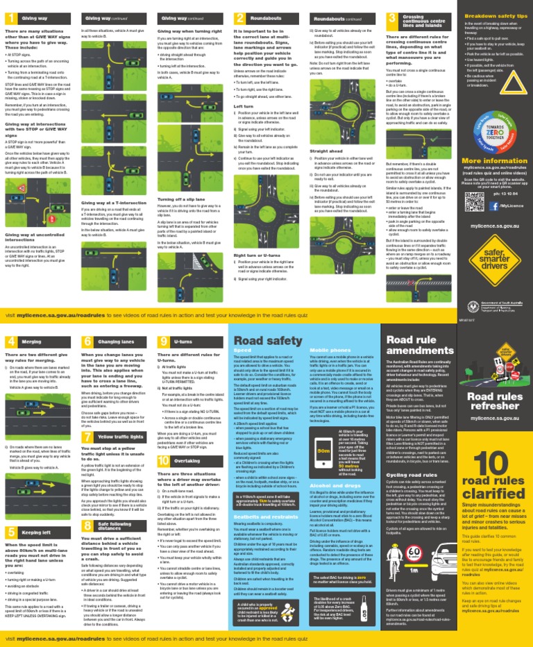 Safer, Smarter Drivers: More Information | PDF | Traffic | Intersection ...