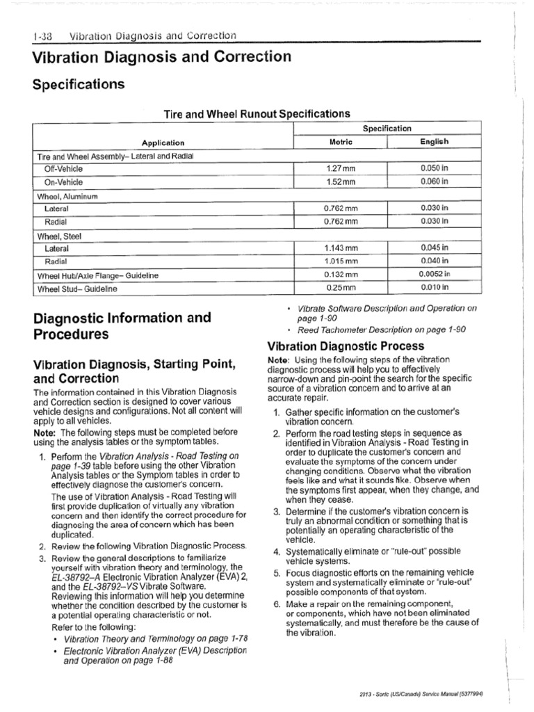 Tire & Wheel Vibration Diagnosis Guide | PDF | Medical Diagnosis | Hertz