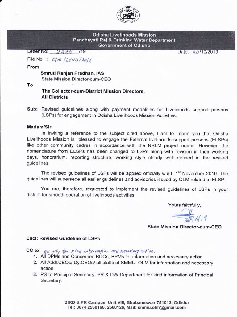 Revised LSP Guideline | PDF | Cheque | Farms