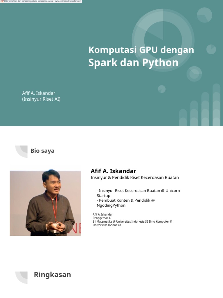 GPU Computing With Spark and Python - En.id | PDF | Seni | Teknologi & Rekayasa