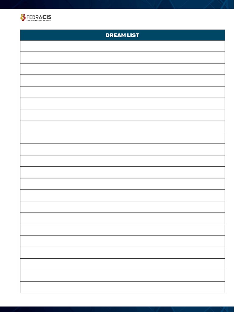 Dream List | PDF