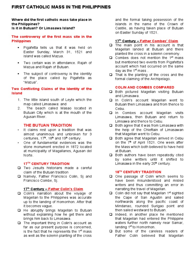 First Catholic Mass Controversy in Philippines | PDF | Cebu | Philippines