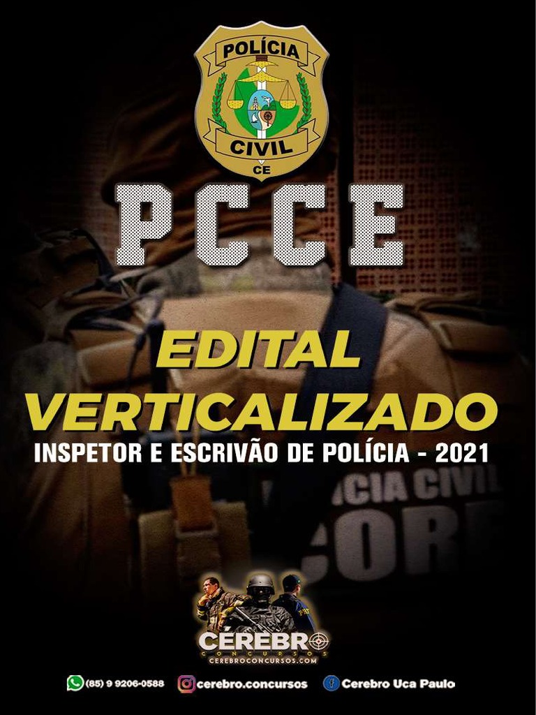 Edital Verticalizado PCCE 2021 | PDF | Crimes | Crime e Violência