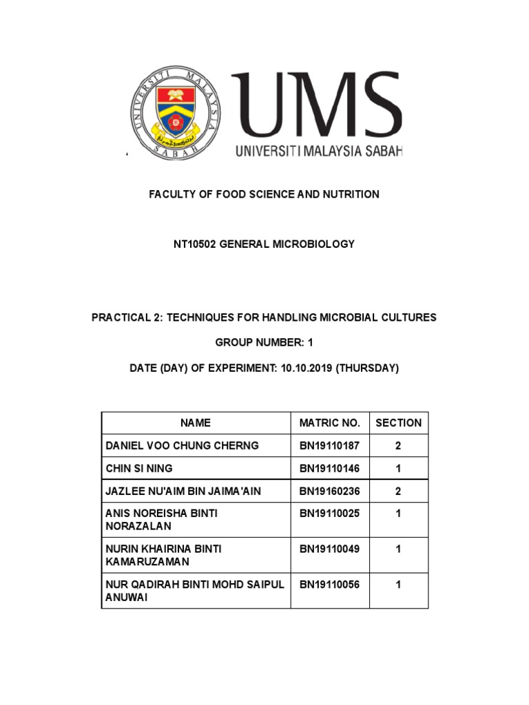 Lab Report Microbio 2 | PDF | Growth Medium | Microbiology