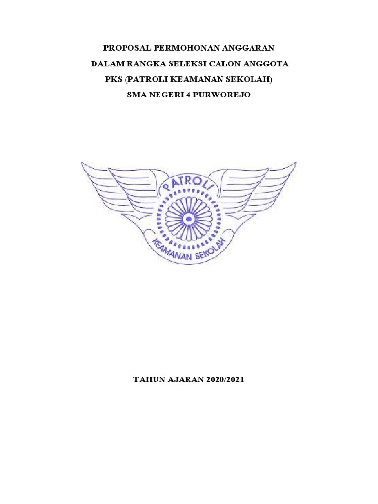 Proposal Permohonan Anggaran Seleksi Calon Anggota PKS | PDF
