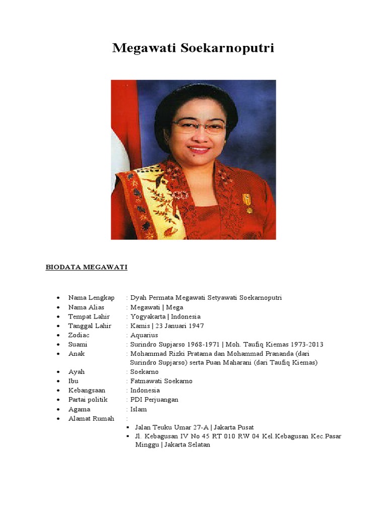 Biografi Megawati Hamzahhazz | PDF