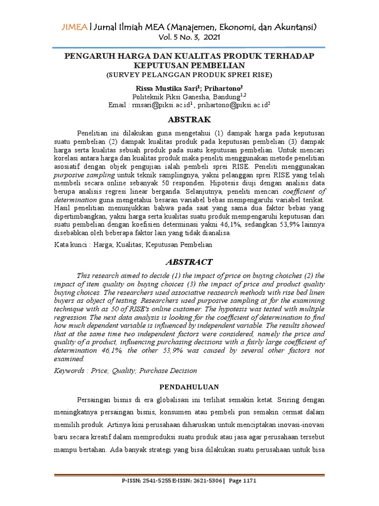 Rissa Mustika | PDF | Bisnis